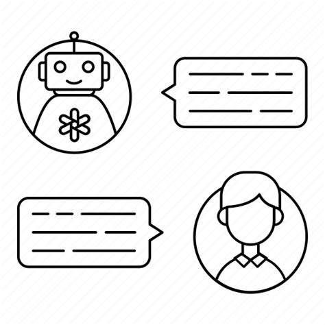 Chat Gpt Interaction Robot Human Communication User Icon Download On Iconfinder