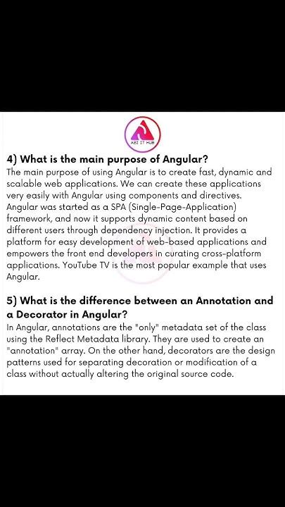 🧑‍💻 Angular Interview Questions And Answers Angular Interviewquestions Answers Coding Youtube