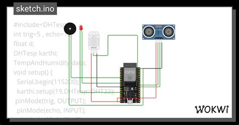Dht Ultrasonic Wokwi Esp32 Stm32 Arduino Simulator