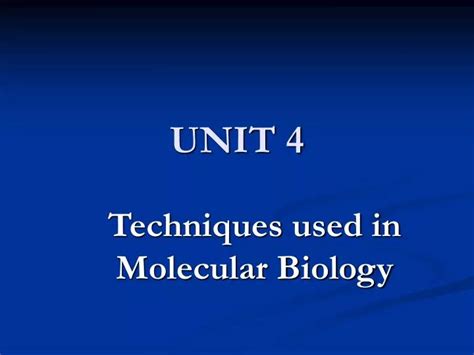 PPT UNIT 4 PowerPoint Presentation Free Download ID 4789901