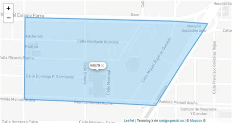Zip Code Colonia Circunvalación Sarcófago Guadalajara Jalisco