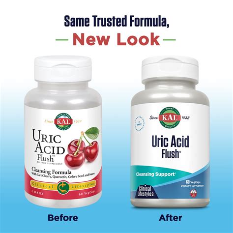 Kal Uric Acid Flush Suplemento Para Saúde Das Articulações Com Extrato