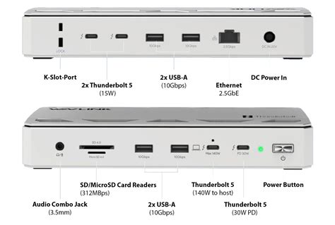 La Base Thunderbolt 5 De Wavlink Ofrece Muchos Puertos Velocidad De 80