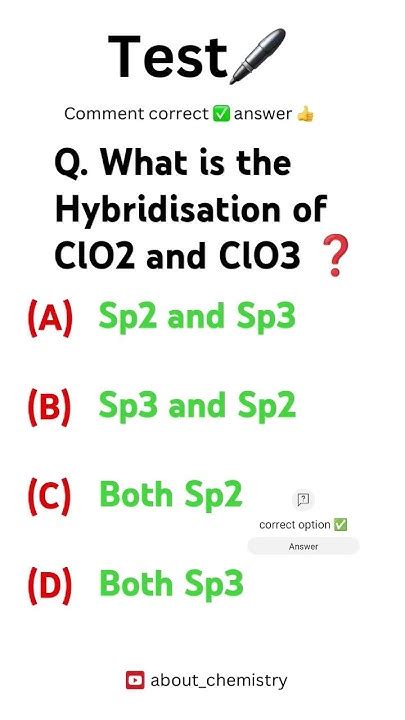 What Is The Hybridisation Of Clo2 And Clo3 Neet Jee Shorts