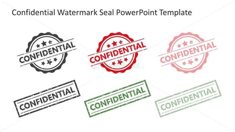 Confidential Watermark Seal Ppt Slide Template Slidemodel