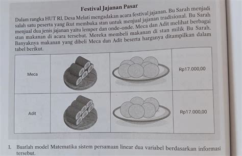1 Buatlah Model Matematika Sistem Persamaan StudyX