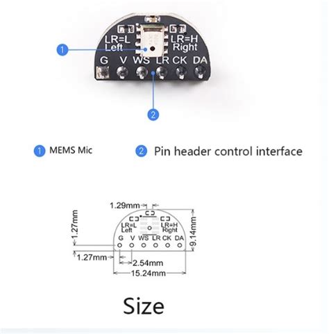 Buy Sipeed Maix High Sensitivity I2s Interface Single Microphone Module Low Noise Online In