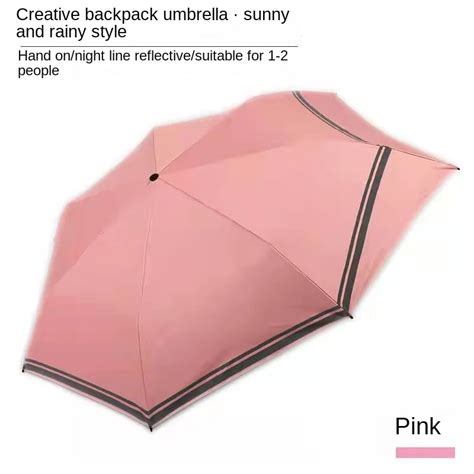 Opposite Sex Umbrella Creative Folding Umbrella Sunny And Rainy Dual