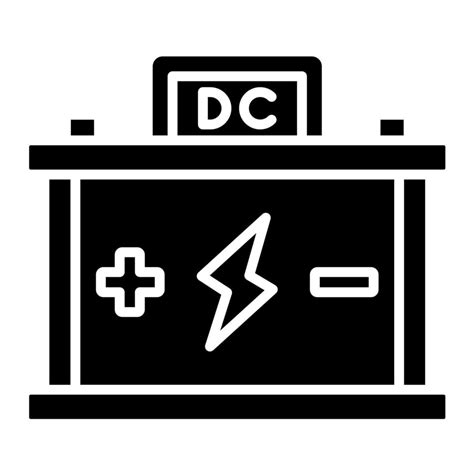 Dc Voltage Source Vector Icon 21731248 Vector Art At Vecteezy