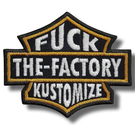 Fuck The Factory Embroidered Patch X CM Patch Shop Com