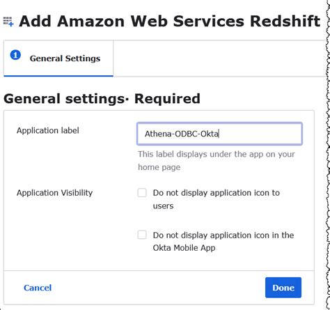 Mengkonfigurasi Sso Untuk Odbc Menggunakan Plugin Okta Dan Okta Identity Provider Amazon Athena