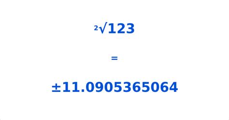 What Is The Square Root Of 123 Information And Calculator