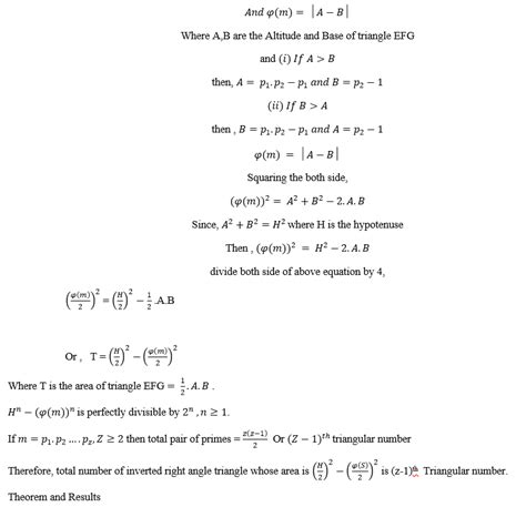 Eulers Totient Function Number Theoretic Functions Right Angle Triangle And Their Applications