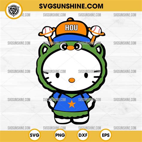 Hello Kitty Houston Astros Orbit Svg Houston Astros Mascot Svg Hello Kitty Houston Baseball Svg