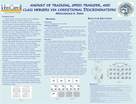 Pdf Amount Of Training Speed Transfer And Class Mergers Via Conditional Discriminations