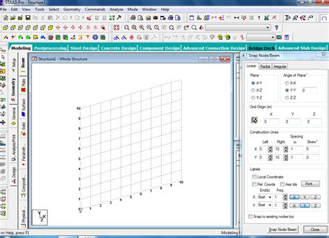 Civil Engineering Staadpro Generating The Model Geometry