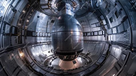 La Imagen Representa El Interior De Un Reactor Nuclear El Reactor Es Una Gran Estructura