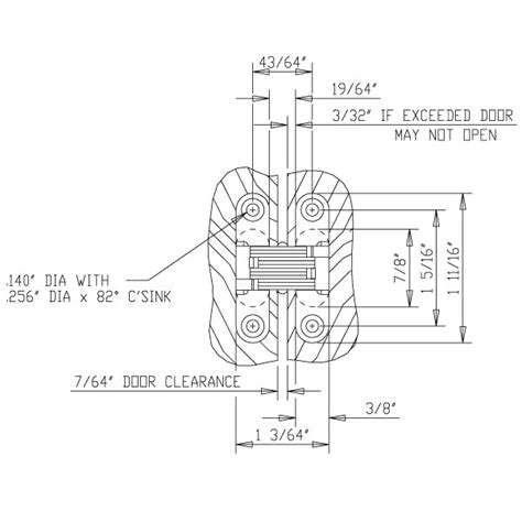 Soss 101 Concealed Hinge 2 Pack
