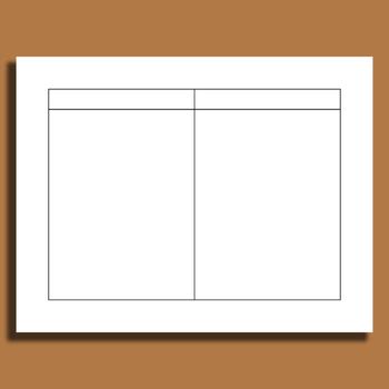 Blank Two Column Table Chart