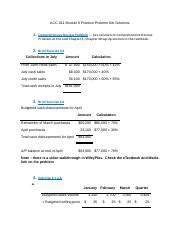 Module 6 Practice Problem Set Solutions Docx ACC 311 Module 6