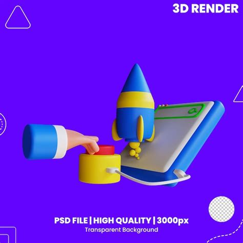 Premium Psd 3d Icon Product Launch