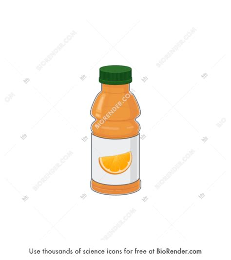 Orange Juice Bottle Clipart