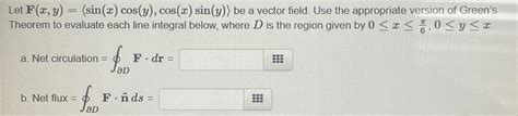 Solved Let F X Y Sin X Cos Y Cos X Sin Y Be A Vector Chegg Com
