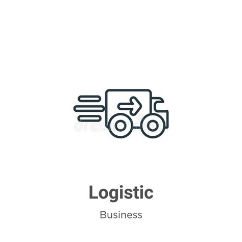 Supply Chain Outline Vector Icon Thin Line Black Supply Chain Icon