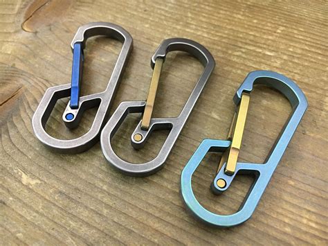 Titanium Edc Carabiner Keychain Type Ii Round Base Carabiner