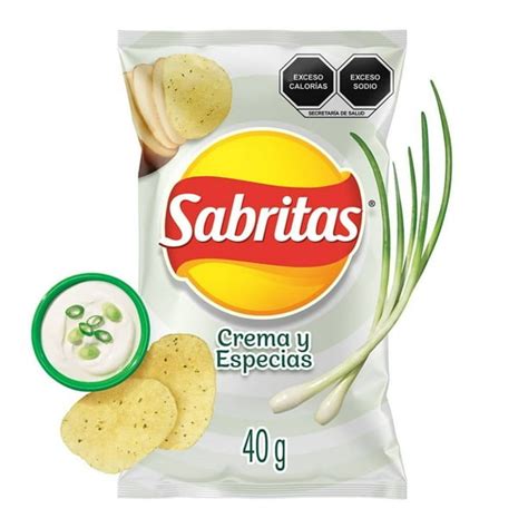 Papas Sabritas Crema Y Especias 40 G Bodega Aurrera Despensa A Tu Casa