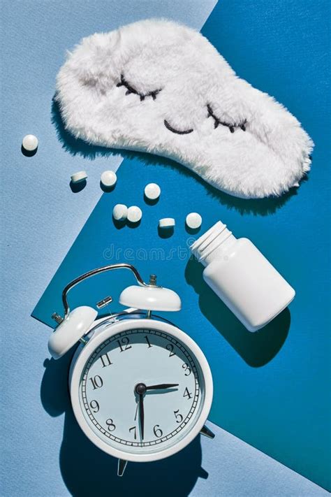 Insomnia Concept Flat Lay Stock Image Image Of Fatigue
