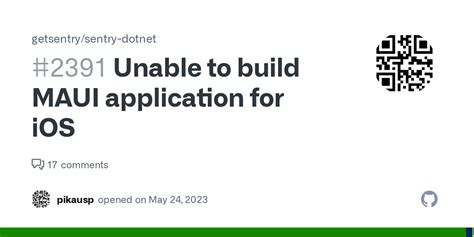 Unable To Build MAUI Application For IOS Issue Getsentry Sentry Dotnet GitHub