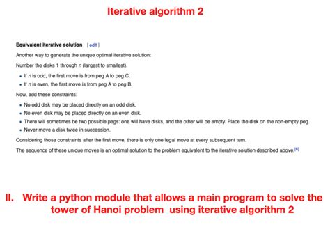 Solved Problem Description A Model Set Of The Tower Of Hanoi Chegg