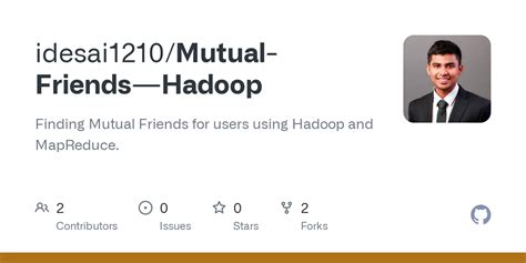 Github Idesai1210 Mutual Friends Hadoop Finding Mutual Friends For Users Using Hadoop And