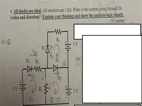 Solved All Diodes Are Ideal All Resistors Are 1kΩ ﻿what Is