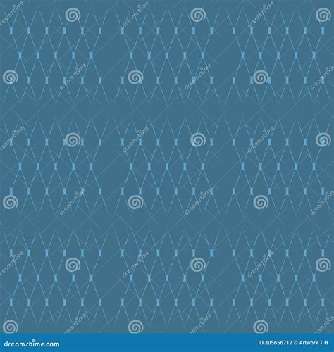 Seamless Pattern Of Light Blue Diamond Grid Stock Vector Illustration