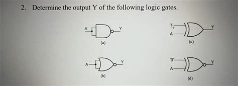 Solved Determine The Output Y ﻿of The Following Logic