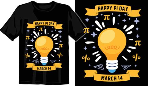 Pi Day T Shirt Design Vector Graphics Pi Day Typography T Shirt Design