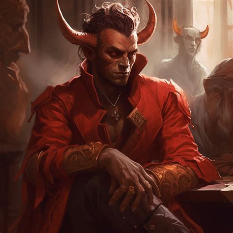 Male Tiefling Warlock Portraits 12 Pack Dungeons And Dragons Etsy
