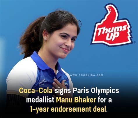 🔥 Olympics Bronze Medallist Shooter Manu Bhaker Has Signed A Rs 1 5 Crore Deal With The Coca