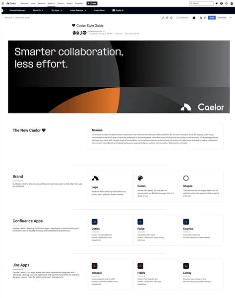 How To Create A Centralized Brand Style Guide With Confluence Caelor