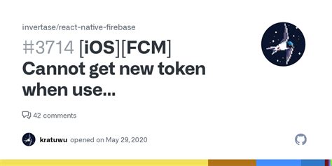 [ios][fcm] cannot get new token when use messaging deletetoken · issue 3714 · invertase