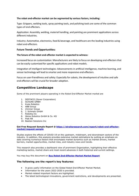 Ppt Robot End Effector Market Powerpoint Presentation Free Download