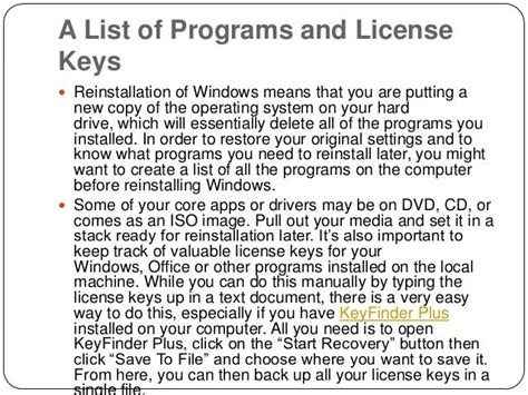 Checklist Guide Before Reinstalling Windows