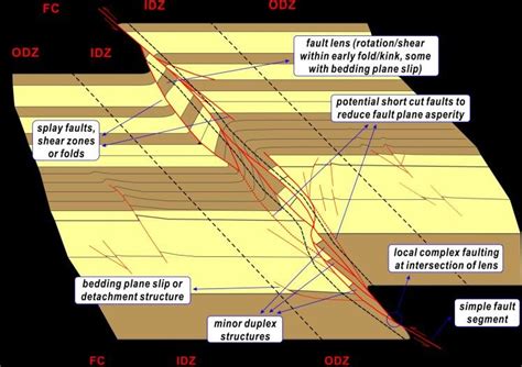 21 The Conceptual Model To Define The Elements Of The Reverse Fault Zone Download Scientific
