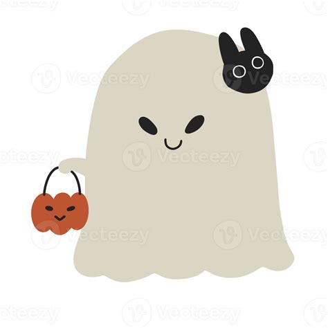 Ghost Bat Monster Cute Horror Halloween 26518289 Png