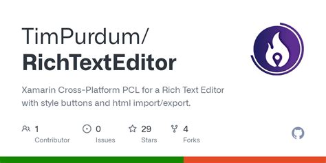 Github Timpurdumrichtexteditor Xamarin Cross Platform Pcl For A