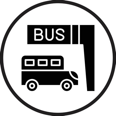 Bus Stop Vector Icon Design 22817318 Vector Art At Vecteezy