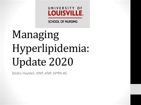 Ppt Managing Hyperlipidemia Update 2020 Dedra Hayden Dnp Anp