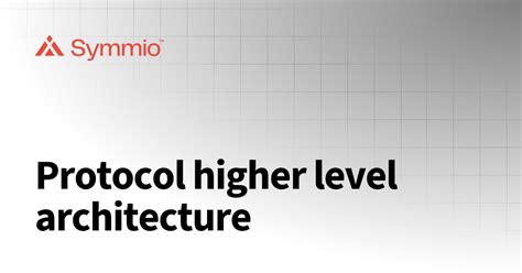 Protocol Higher Level Architecture Symmio Protocol Gitbook